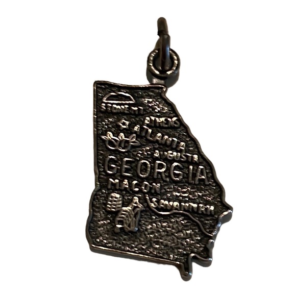 Jewelry | Vintage Sterling Silver Georgia State Charm | Poshmark